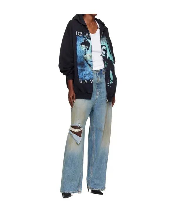 Vetements Distressed Baggy Jeans