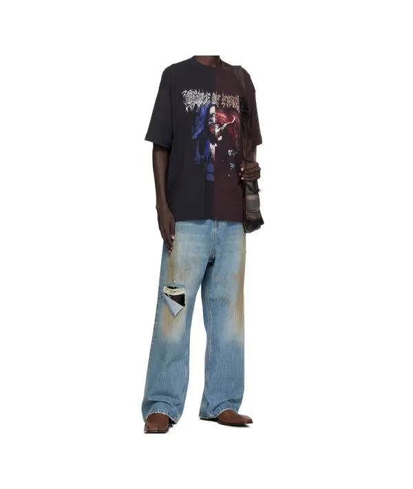 Vetements Distressed Baggy Jeans