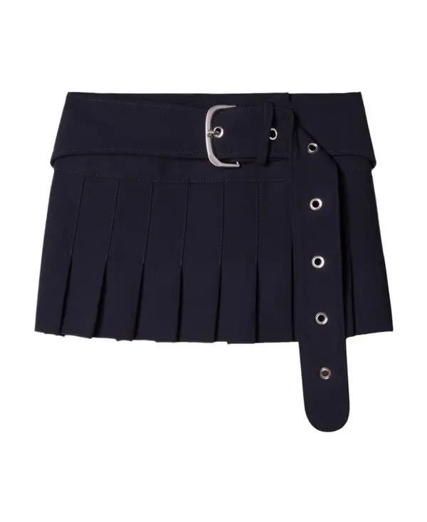 Off-White Belted Low-rise Skirt - Black