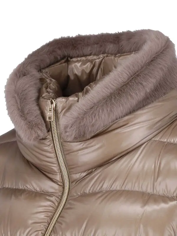 Herno High Neck Belted Puffer Jacket - No