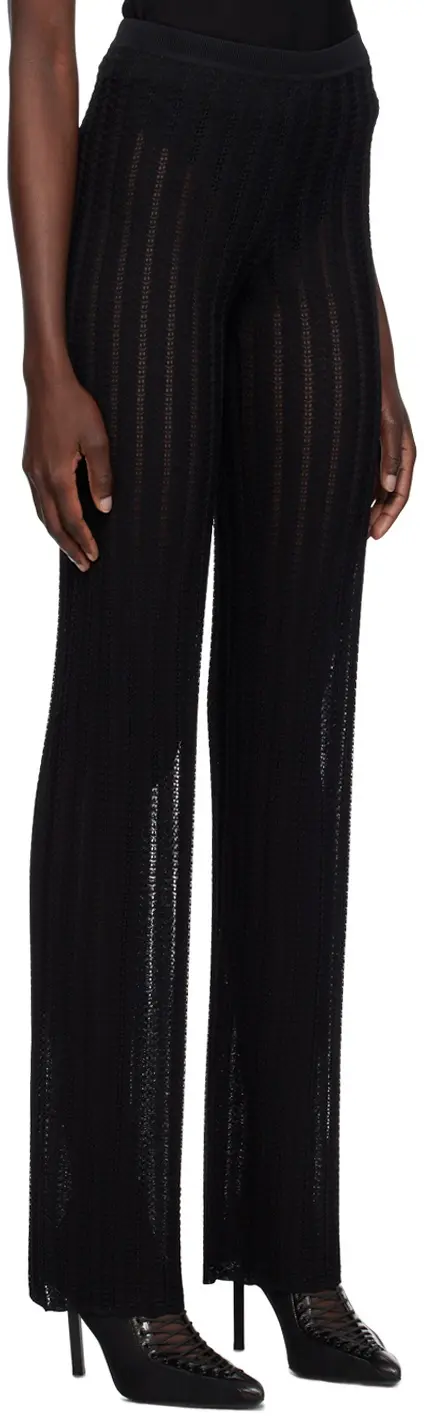 DION LEE Snakeskin Semi-sheer Trousers
