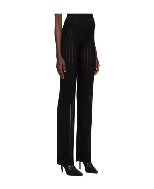 DION LEE Snakeskin Semi-sheer Trousers