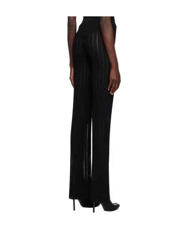 DION LEE Snakeskin Semi-sheer Trousers