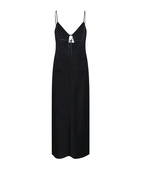 Filippa K Slip Maxi Dress With Cut-out Detail - Black
