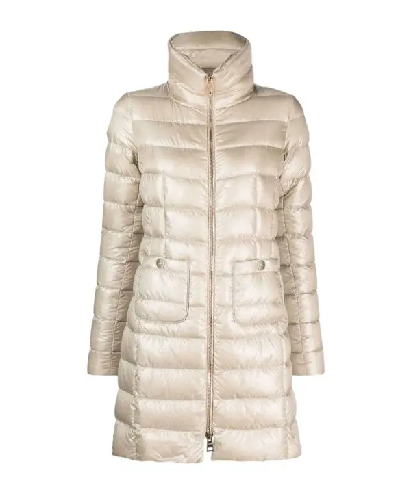 Herno Long-sleeved Down Jacket - Nude