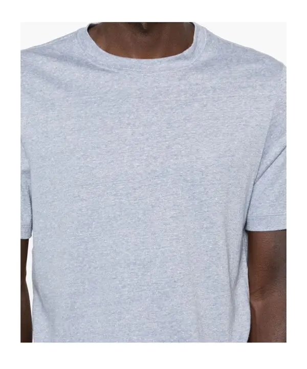 Brunello Cucinelli Straight Hem Cotton T-shirt - Gray