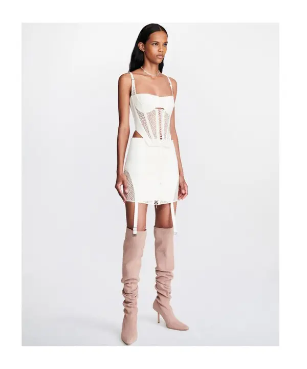 DION LEE Corset-style Lace-up Skirt