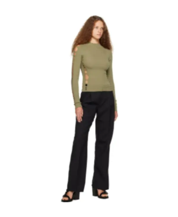 DION LEE Belted Tailored Trousers