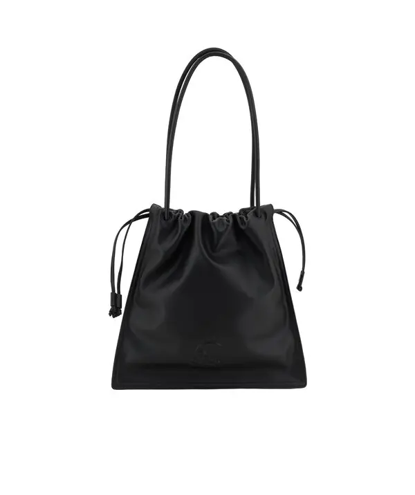 COCCINELLE Logo Embossed Drawstring Tote Bag