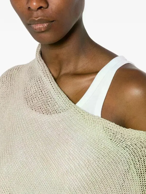 Enza Costa Open-knit Asymmetric Poncho