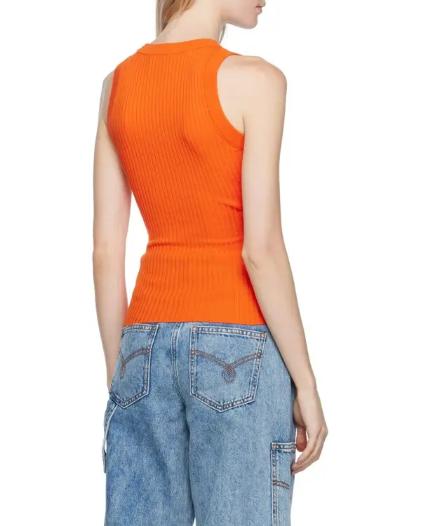 Moschino Ribbed Half-zip Vest