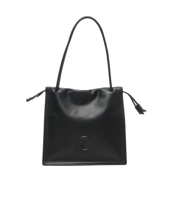 COCCINELLE Logo Embossed Drawstring Tote Bag