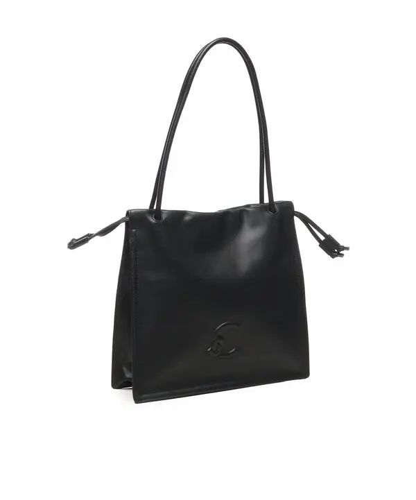 COCCINELLE Logo Embossed Drawstring Tote Bag