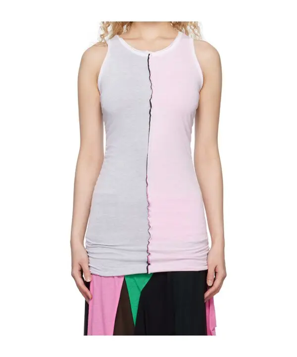 EDWARD CUMING Patchwork Ruffled Vest