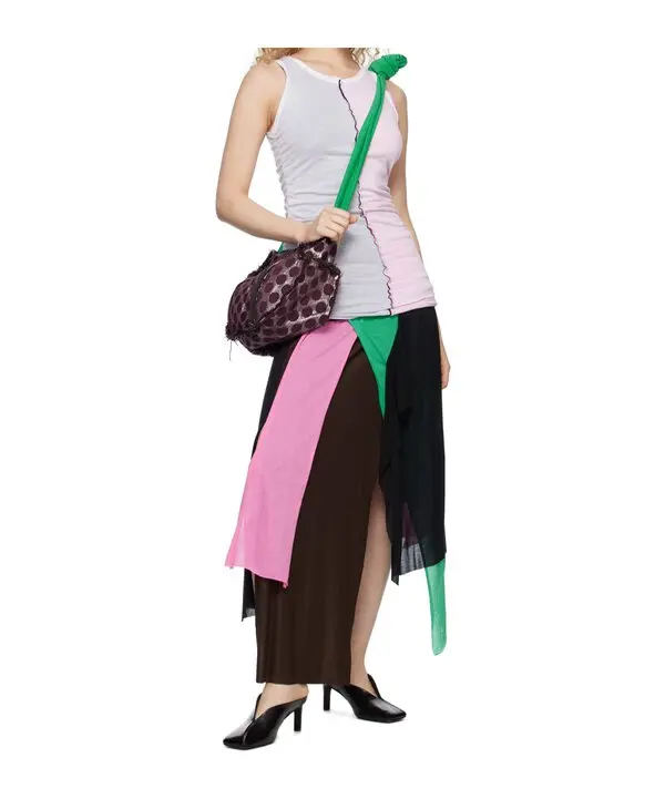 EDWARD CUMING Patchwork Ruffled Vest