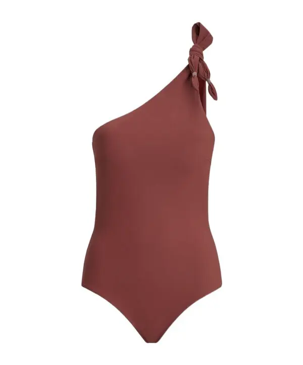 Brunello Cucinelli Knot Monili Swimsuit - Bordeaux Red