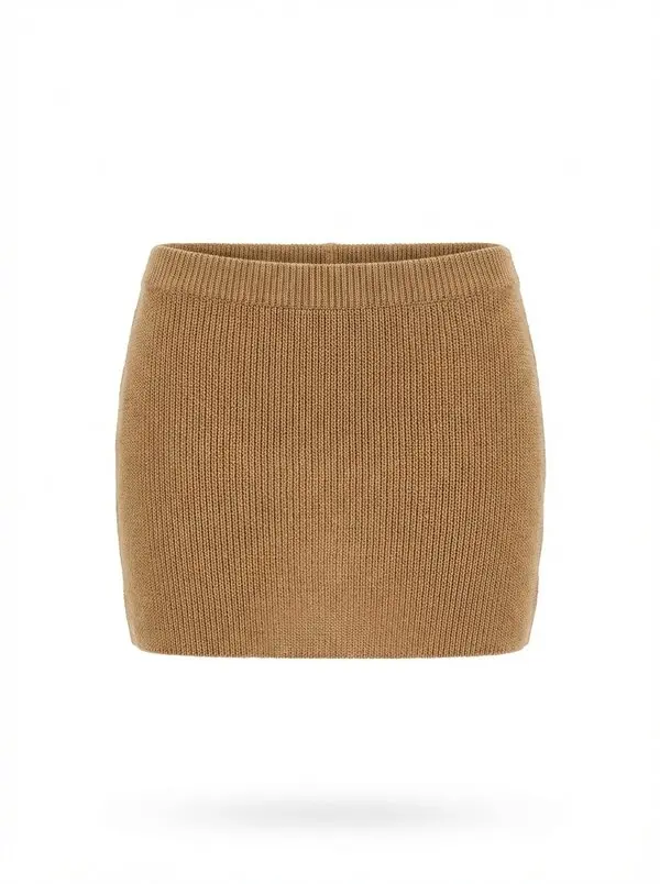 AYA MUSE Knitted Miniskirt - Brown