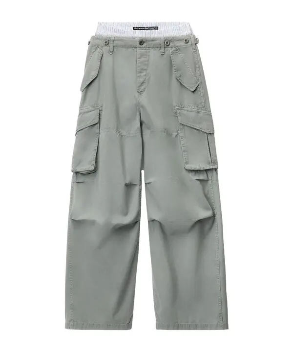 Alexander Wang Layered Waistband Cargo Pants - No