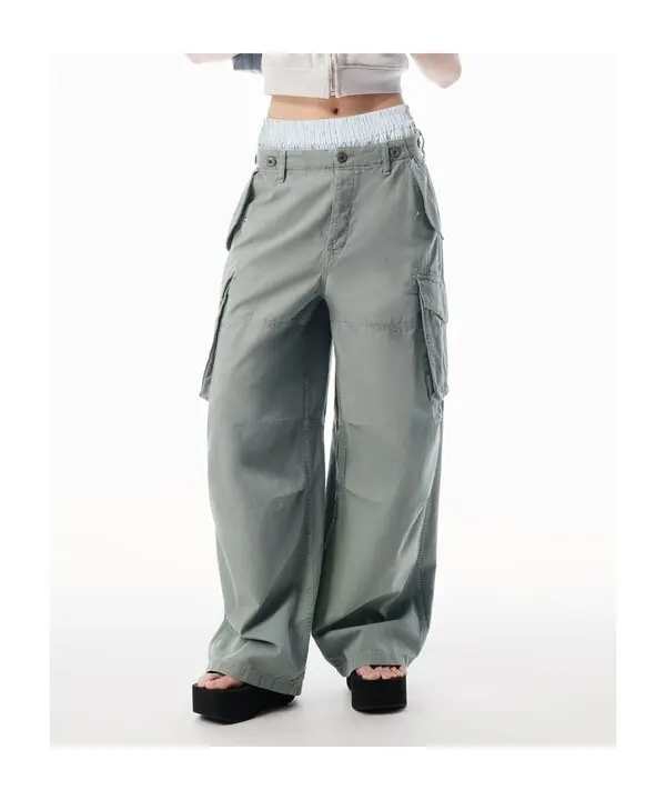 Alexander Wang Layered Waistband Cargo Pants - No
