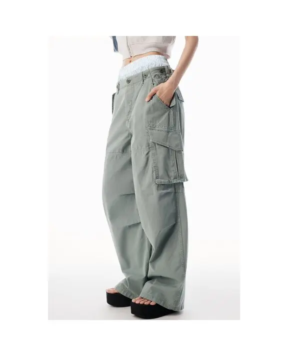 Alexander Wang Layered Waistband Cargo Pants - No