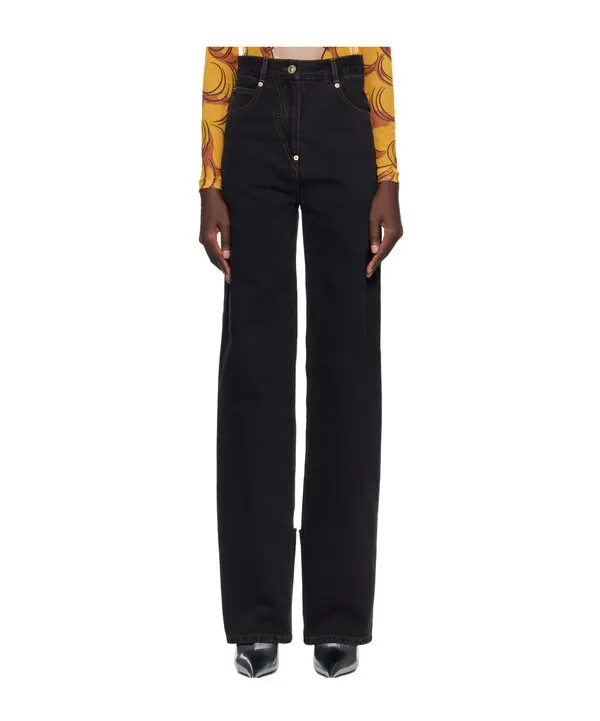 PUSHBUTTON Back Panty Jeans - Black
