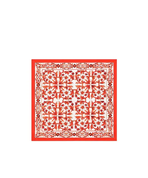 Dolce & Gabbana Dolce Gabbana Majolica-printed Twill Scarf - Multicolor