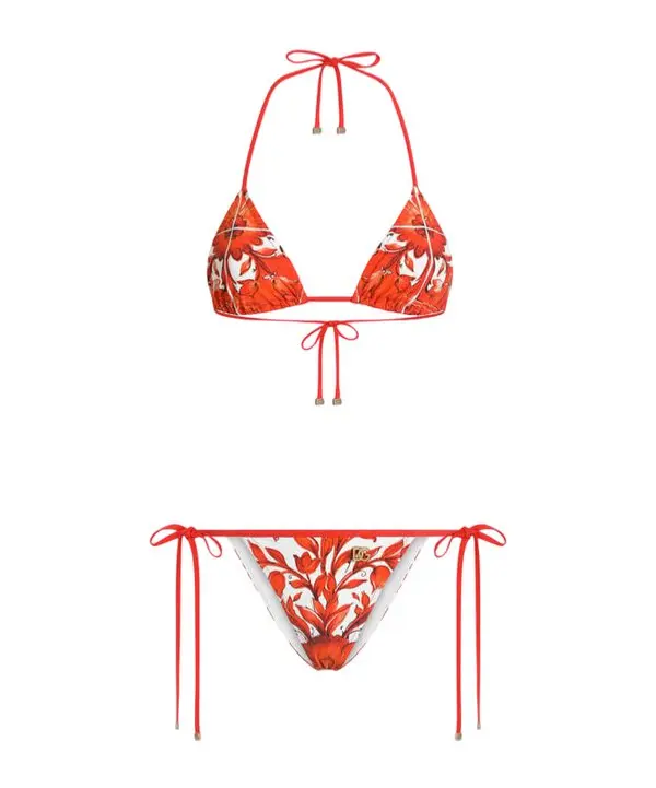 Dolce & Gabbana Majolica-printed Bikini Set - No