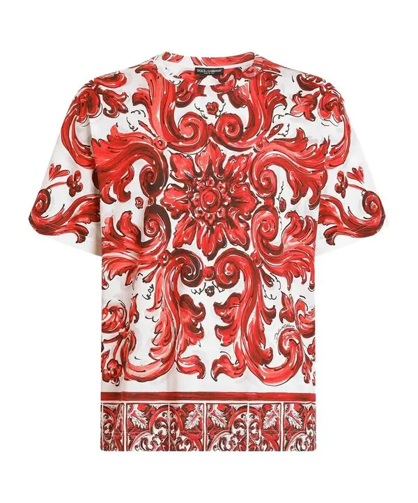 Dolce & Gabbana Dolce Gabbana Majolica Printed T-shirt