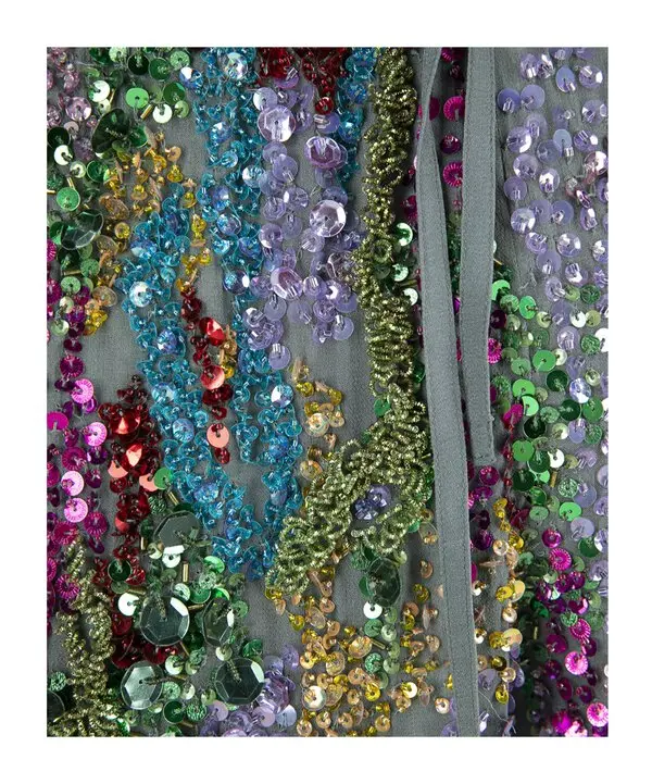 Dries Van Noten Embellished Sequin Drawstring Shorts