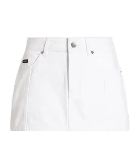 Dolce & Gabbana Denim Mini Skirt - White