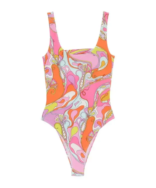Emilio Pucci Orchidee Cutout One-piece Beachwear - Pink