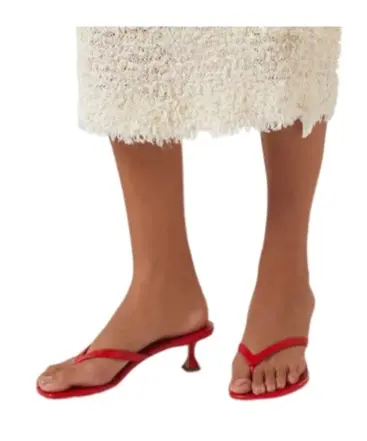 Amina Muaddi Thong High-heeled Sandals