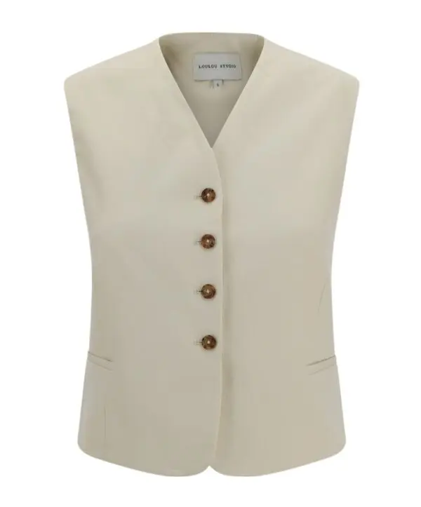 Loulou De Saison Sleeveless Buttoned Vest
