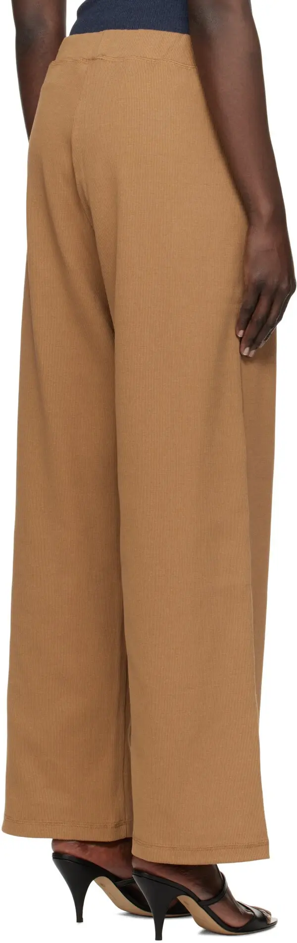 BASERANGE Ribbed Wide Leg Casual Pants