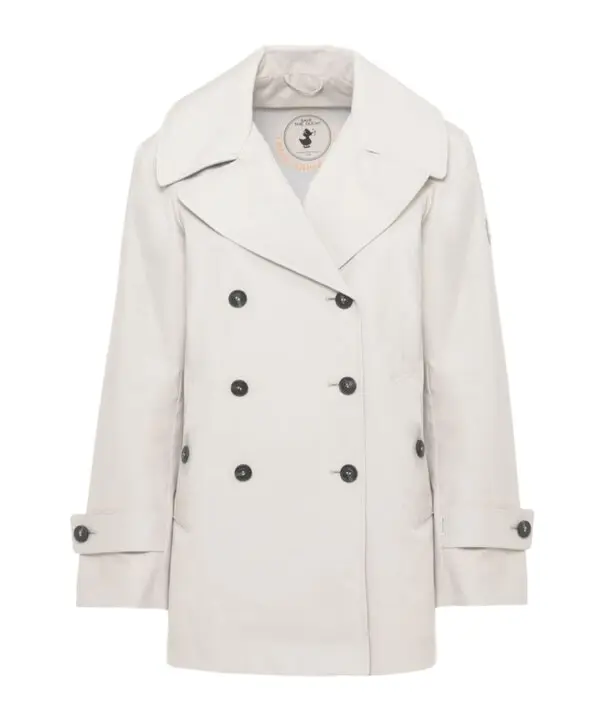 SAVE THE DUCK Double-breasted Trench Coat - Beige