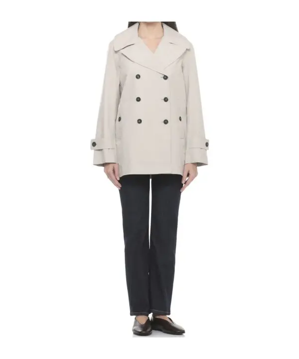 SAVE THE DUCK Double-breasted Trench Coat - Beige