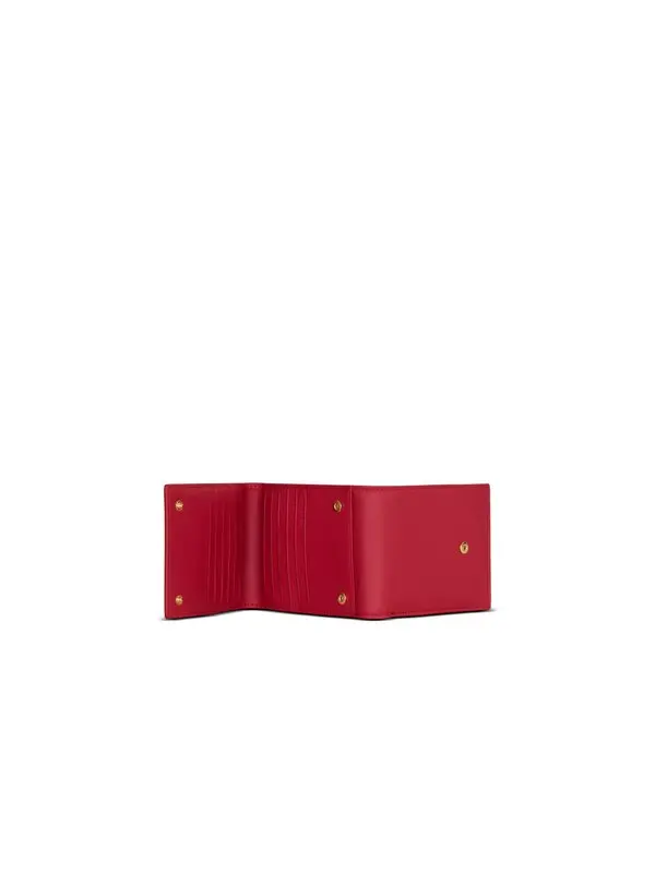 Balmain Pulse Trifold Smooth Leather Wallet