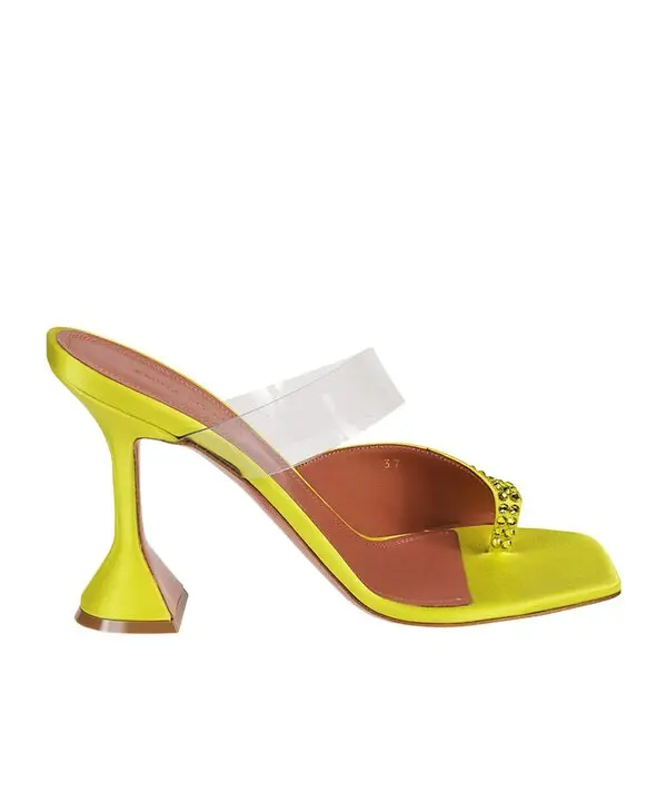 Amina Muaddi Square-headed High-heeled Sandals