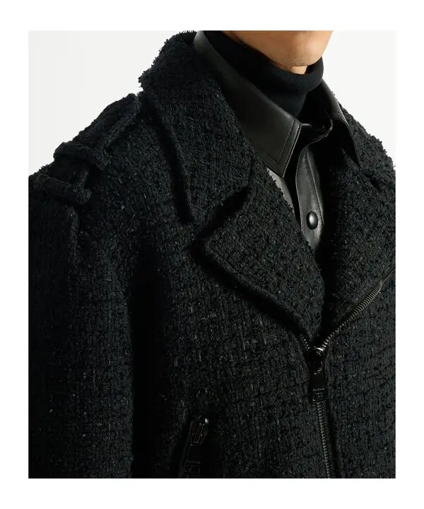 Balmain Tweed Biker Jacket
