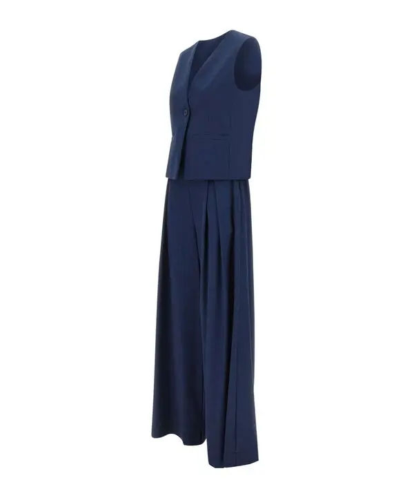 KAOS Sleeveless Vest And Palazzo Pants Suit