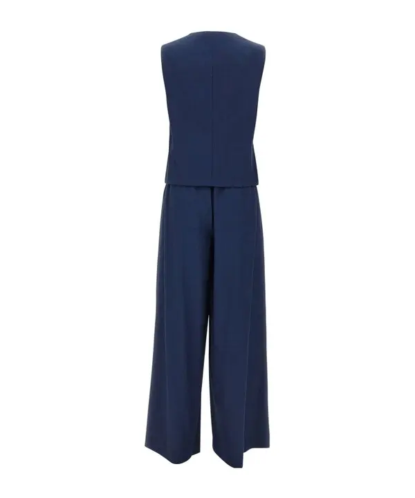 KAOS Sleeveless Vest And Palazzo Pants Suit