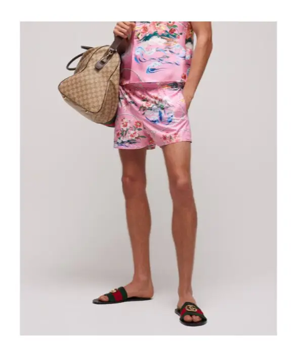 Gucci Printed Poplin Swim Shorts - Multi-color