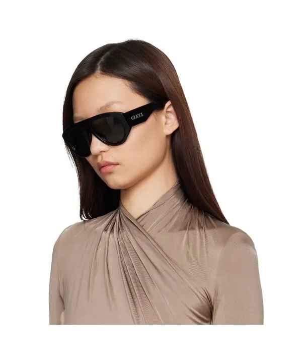 Gucci Aviator Frame Sunglasses - Black