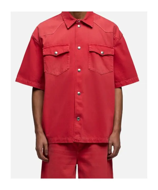 7 For All Mankind Logo-patch Short-sleeve Overshirt