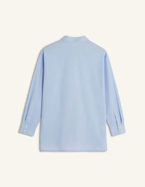 Maison Kitsuné Baby Fox Embroidered Poplin Shirt