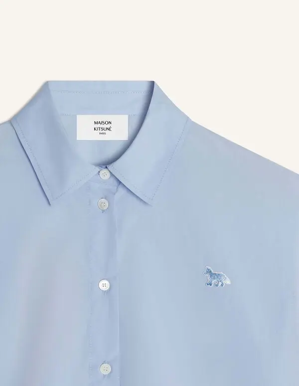 Maison Kitsuné Baby Fox Embroidered Poplin Shirt