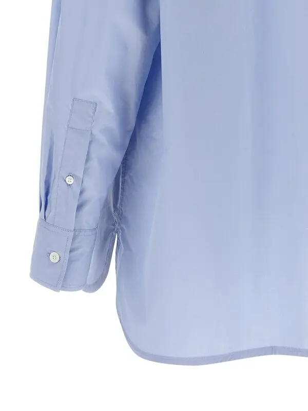 Maison Kitsuné Baby Fox Embroidered Poplin Shirt
