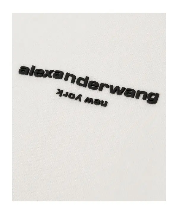 Alexander Wang Logo Long Sleeve T-shirt - White