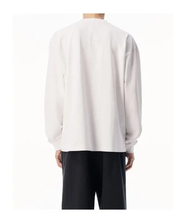 Alexander Wang Logo Long Sleeve T-shirt - White