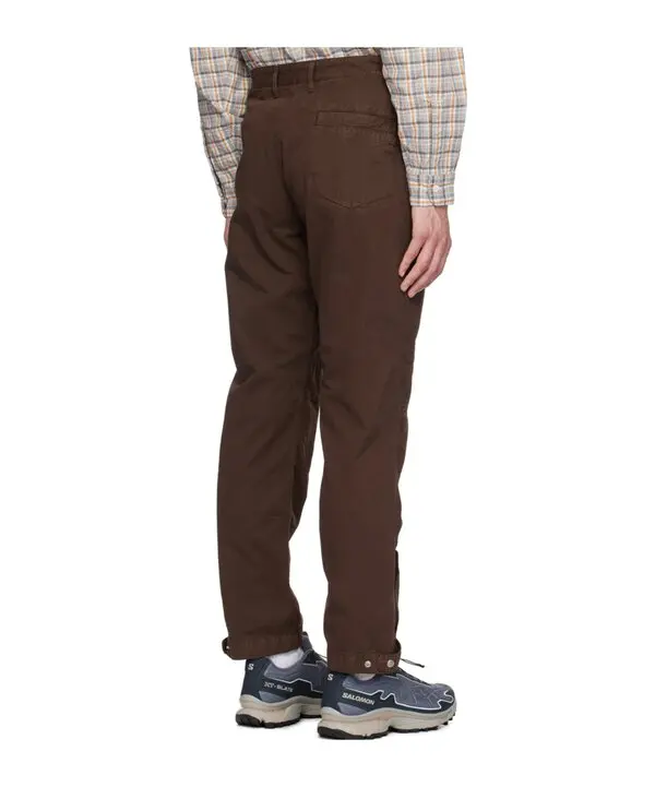 RANRA Belt Loop Casual Cotton Poplin Trousers
